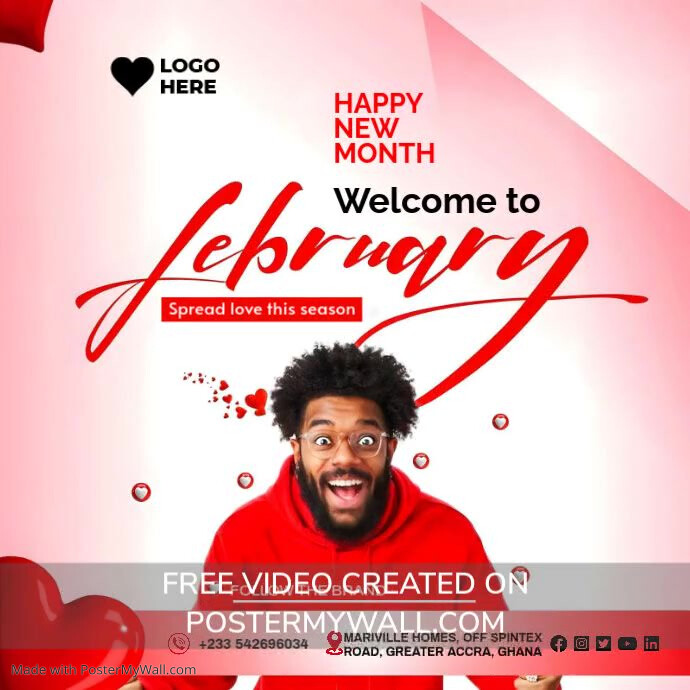 Copy of Welcome February | PosterMyWall
