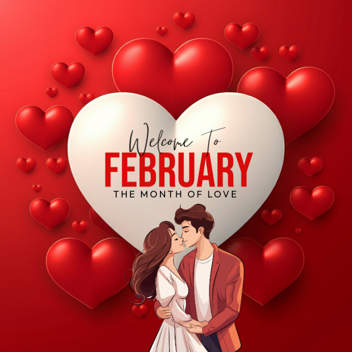 Welcome February Instagram Post Template | PosterMyWall