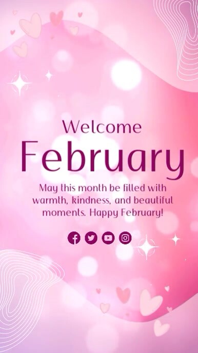 Welcome February Instagram story Template | PosterMyWall