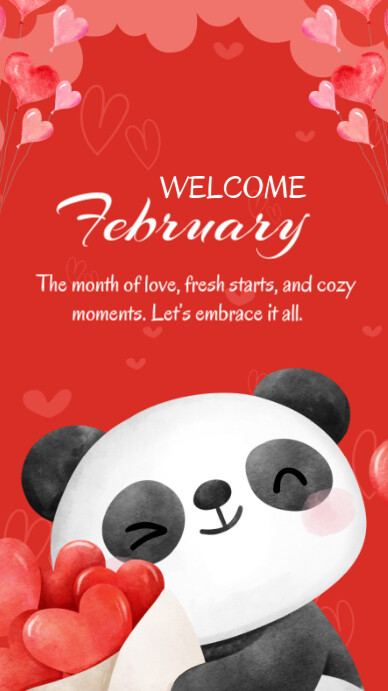 Welcome February template 2025 | PosterMyWall
