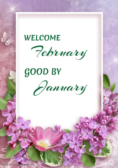 Welcome February template 2025 | PosterMyWall