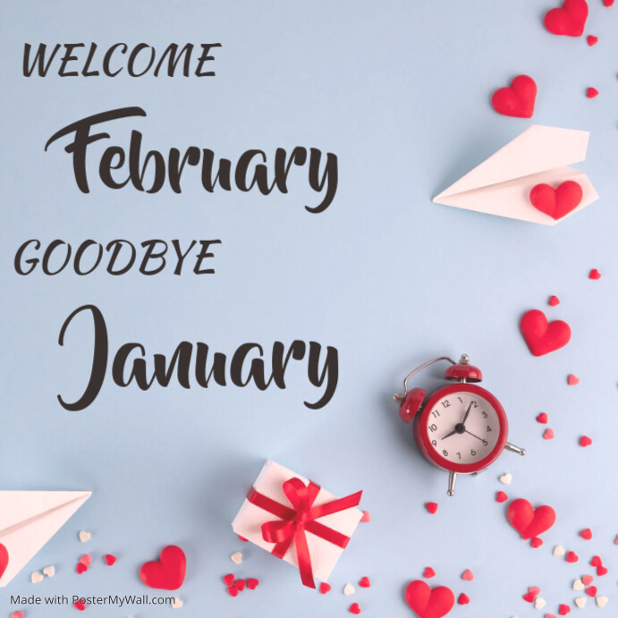 Welcome February template 2025 | PosterMyWall
