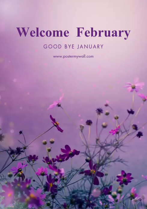 Plantilla de welcome february template | PosterMyWall