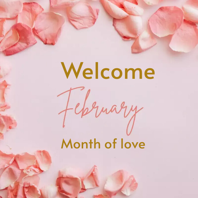 Welcome February template | PosterMyWall