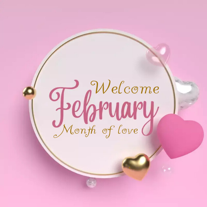 Welcome February template | PosterMyWall