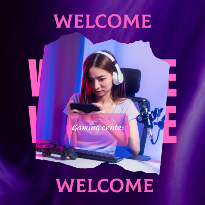 Copy of Welcome Gaming Center Instagram Post | PosterMyWall