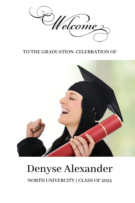 Welcome Graduation Poster card template | PosterMyWall