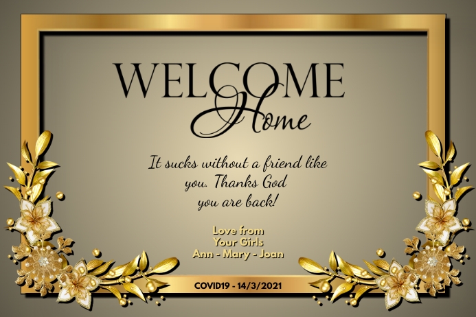 Copy of Welcome Home | PosterMyWall