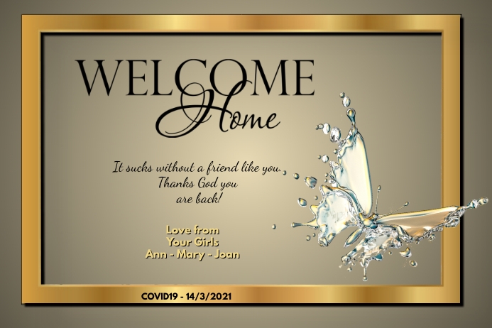 Copy of Welcome Home | PosterMyWall