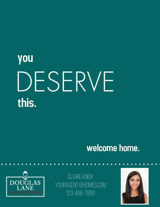 Welcome Home Flyer Template | PosterMyWall