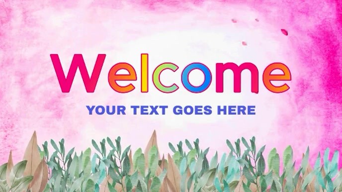 WELCOME INTRO, Template | PosterMyWall