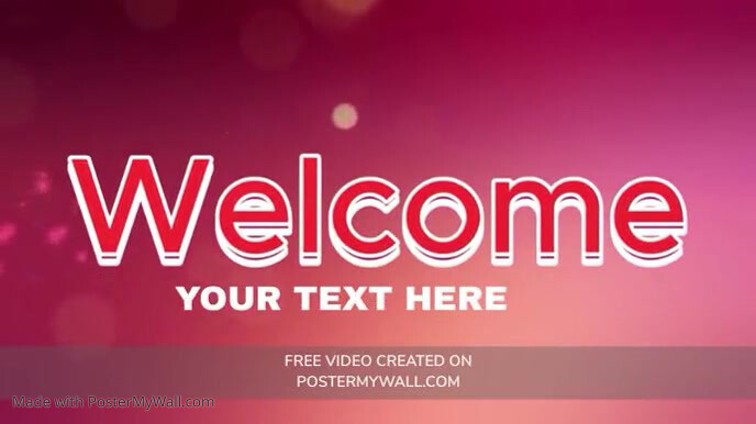 WELCOME INTRO Template | PosterMyWall