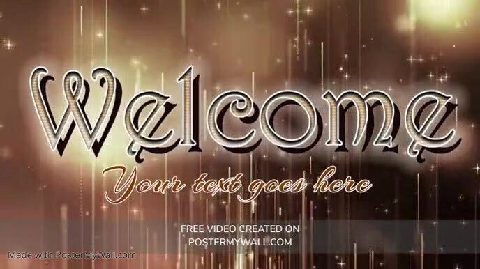 WELCOME INTRO VIDEO Template | PosterMyWall