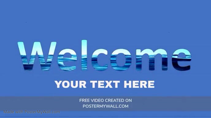 WELCOME INTRO... Template | PosterMyWall