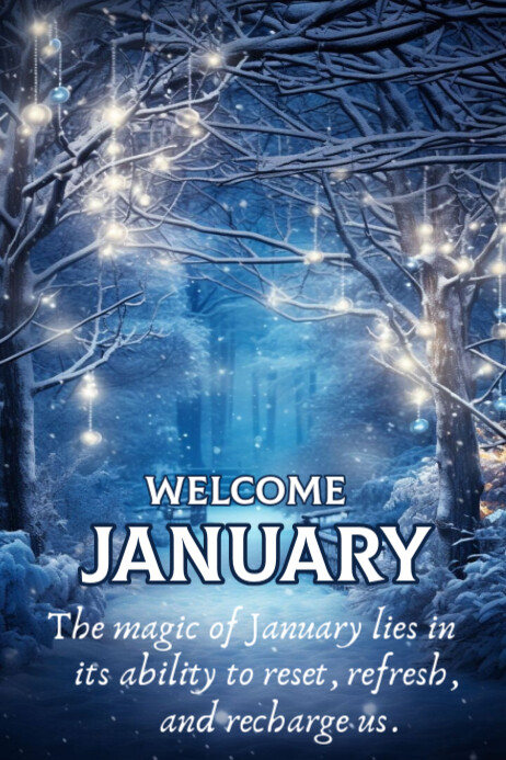 Plantilla de Welcome January 2025 | PosterMyWall