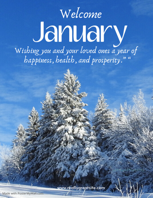 Plantilla de Welcome January 2025 | PosterMyWall