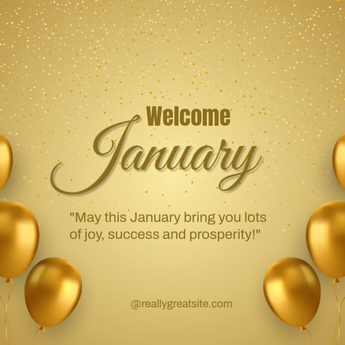 Welcome January 2025 Instagram Post Template | PosterMyWall