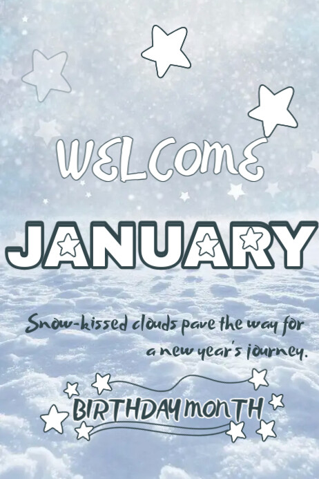 welcome January Template | PosterMyWall