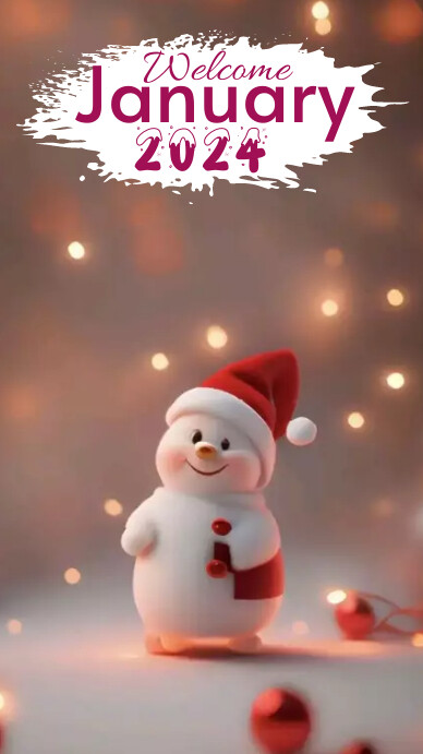 Welcome January video Instagram story (1) Template | PosterMyWall