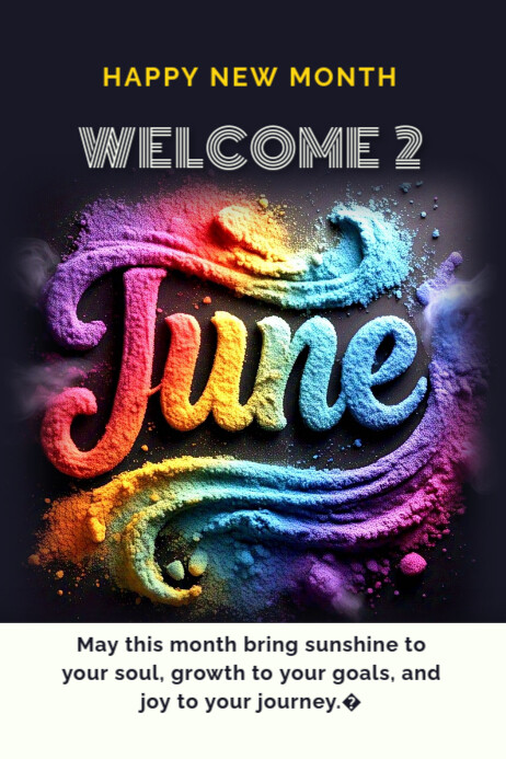 Welcome june Template | PosterMyWall