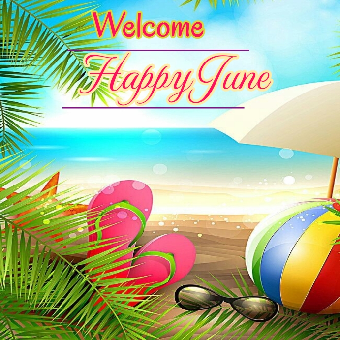 Plantilla de Welcome june instagram post | PosterMyWall