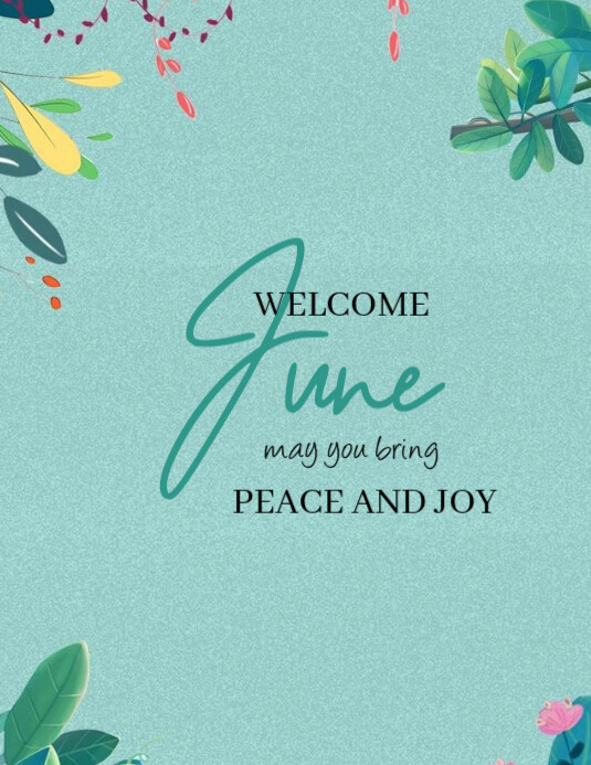 Copy of welcome june template | PosterMyWall