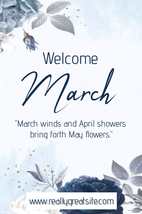 Welcome March, poster ,template | PosterMyWall