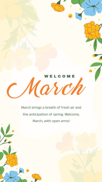 Copy of WELCOME MARCH | PosterMyWall