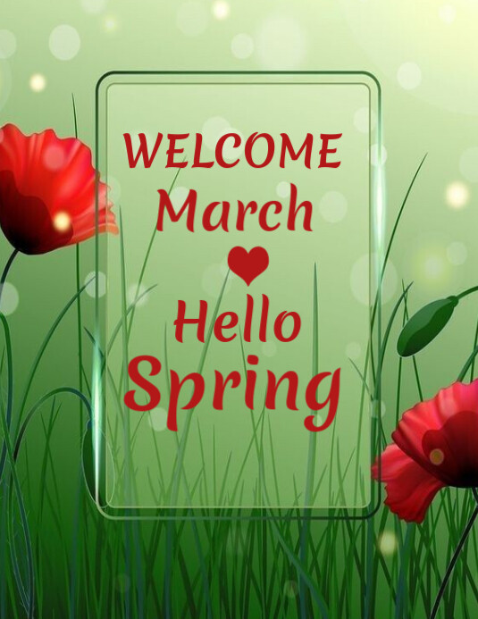 Copy of Welcome March Flyer Template 2025 | PosterMyWall