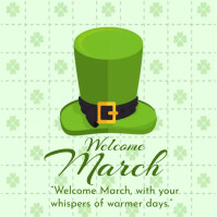 Welcome March online greetings Card Template | PosterMyWall