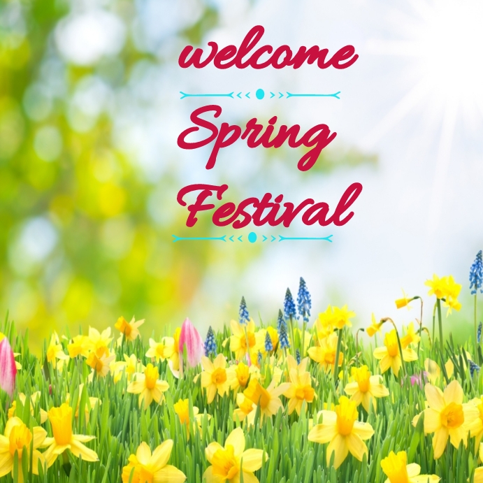 Plantilla de Welcome march spring instagram post | PosterMyWall
