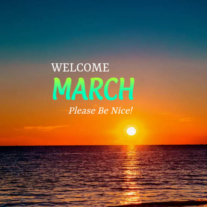 Plantilla de Welcome March Template | PosterMyWall