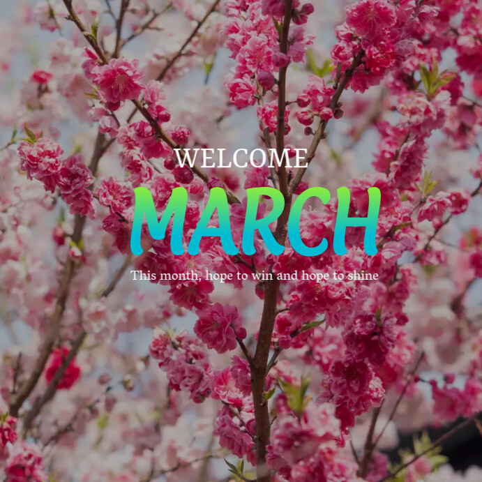 Welcome March Template | PosterMyWall