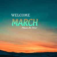 Welcome March Template | PosterMyWall