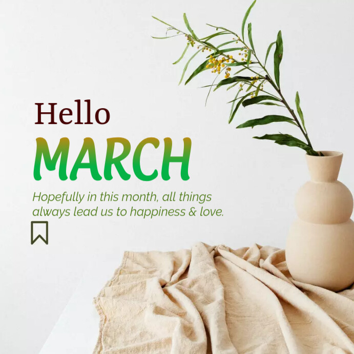 Welcome March Template | PosterMyWall
