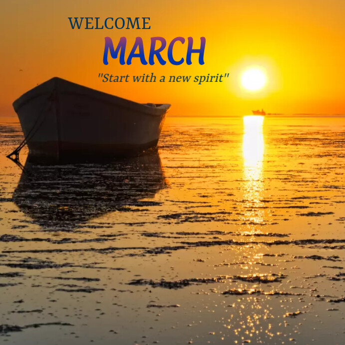 Welcome March Template | PosterMyWall
