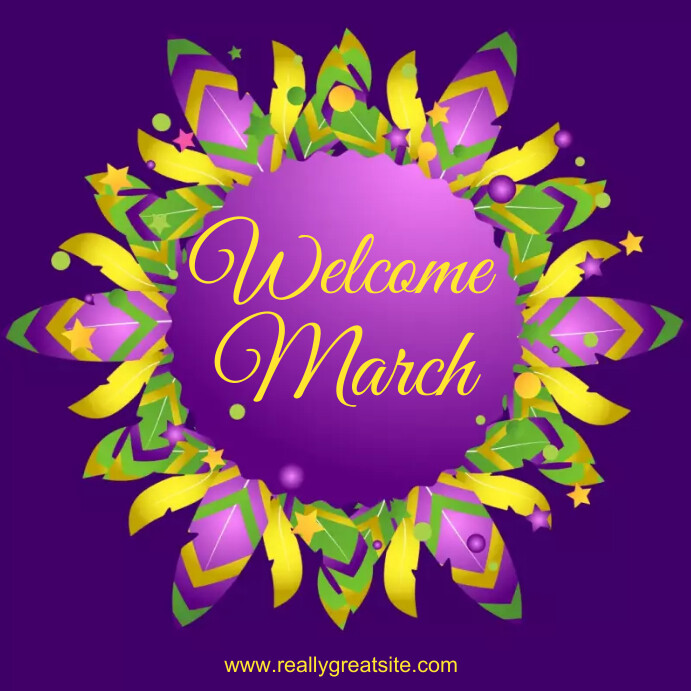Copy of Welcome March Template Online Greeting Card | PosterMyWall