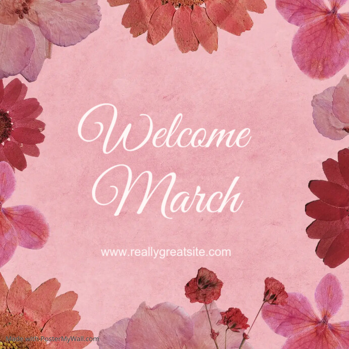 Welcome March Template Online Greeting Card | PosterMyWall