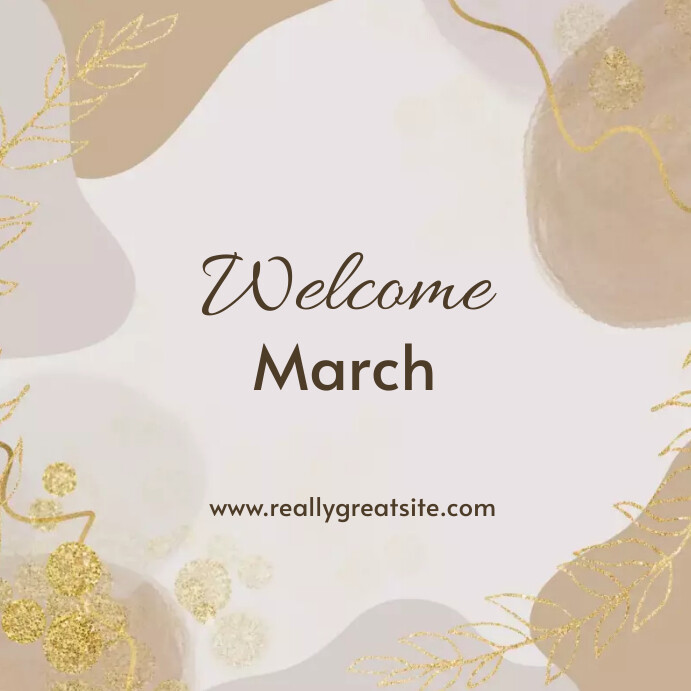 Copy of Welcome march template online greeting cards | PosterMyWall