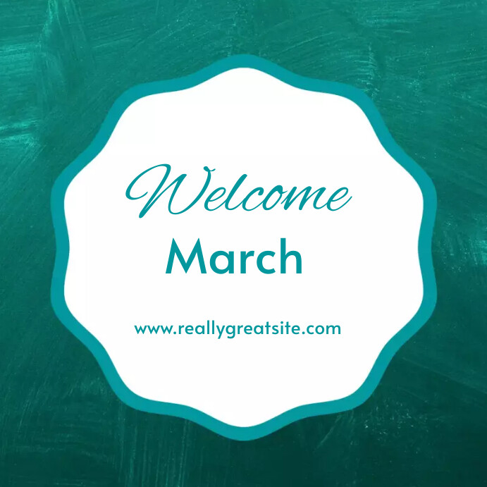 Copy of Welcome march template online greeting cards | PosterMyWall