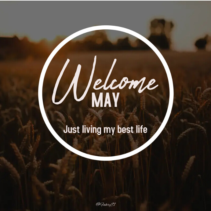Plantilla de welcome may | PosterMyWall