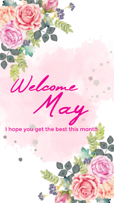 welcome may Template | PosterMyWall