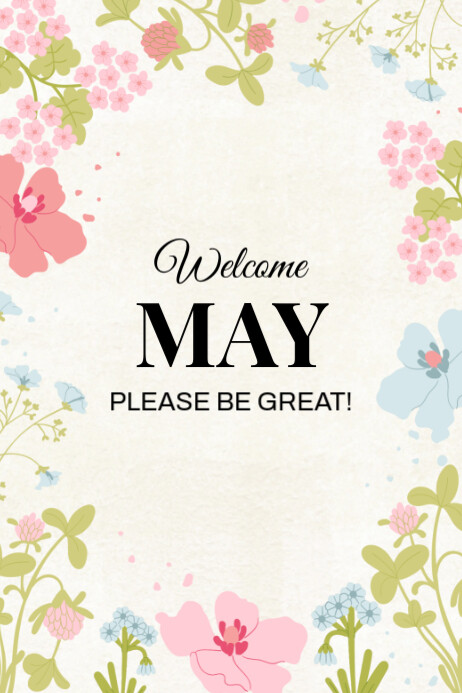 Welcome may poster 2025 Template | PosterMyWall