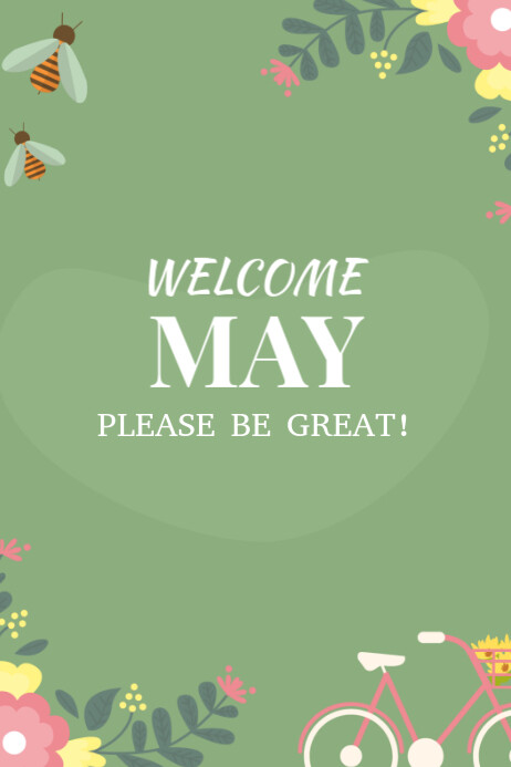 Welcome may poster online greeting card Template | PosterMyWall