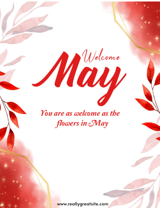 Welcome May template 2025 | PosterMyWall