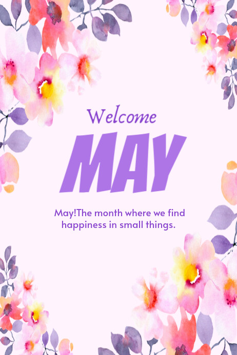 Welcome may template 2025 | PosterMyWall