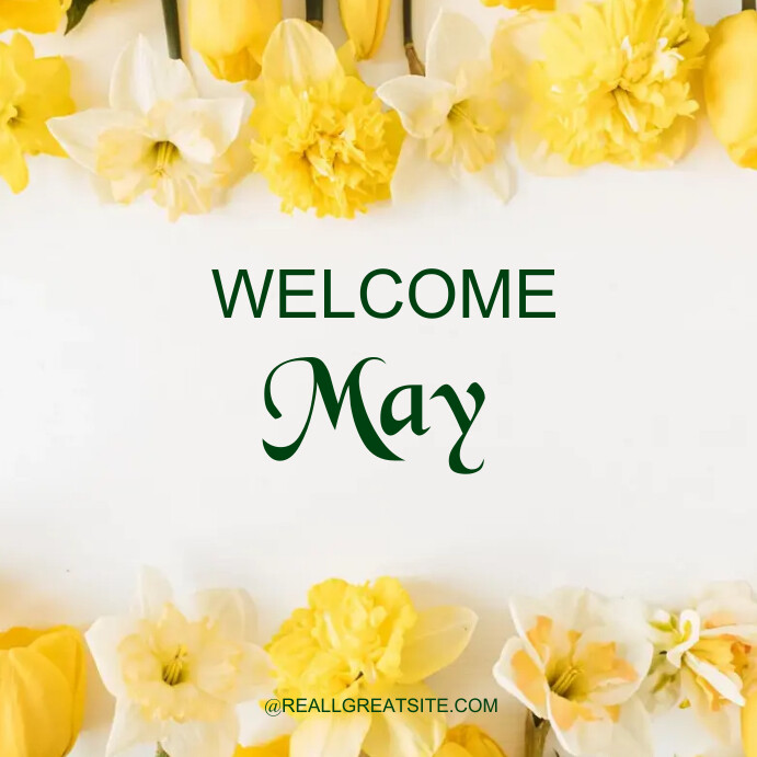 Copy of Welcome May template Instagram post | PosterMyWall