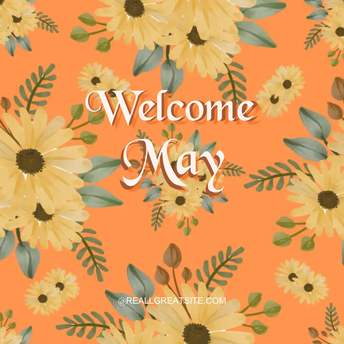 Welcome May template Instagram post | PosterMyWall