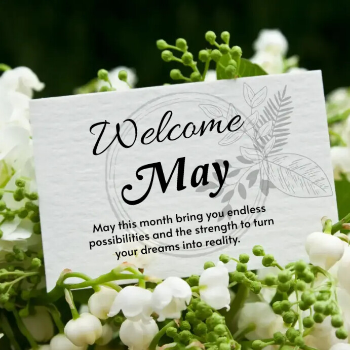 Plantilla de Welcome May template Instagram post | PosterMyWall