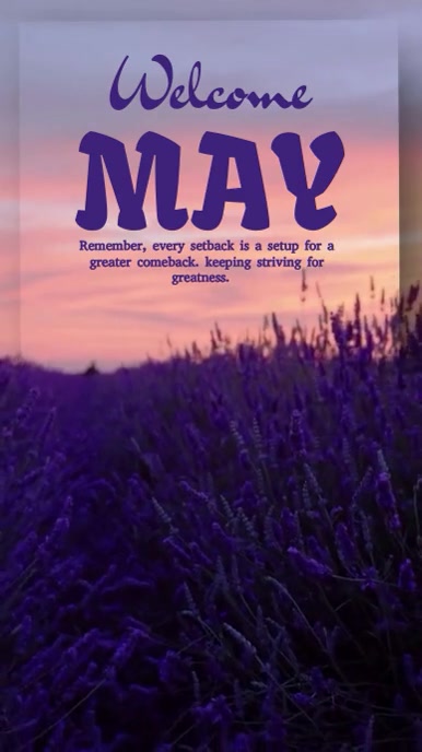 Plantilla de Welcome May Video Template | PosterMyWall